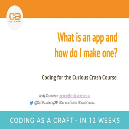 Ca Curious Codercrashcourse Ppt