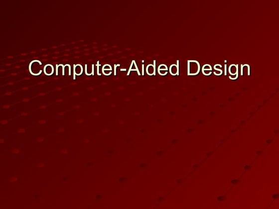 computer aided design | PPT