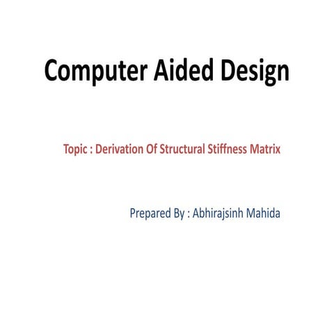Computer aided design | PPT