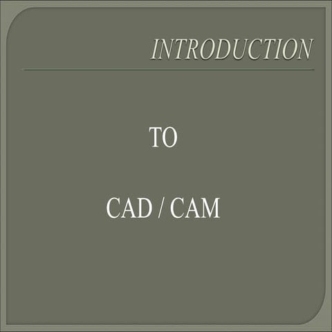Cad lecture-1 | PPT
