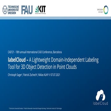 labelCloud – A Lightweight Domain-Independent Labeling Tool for 3D Object Detection in Point ...
