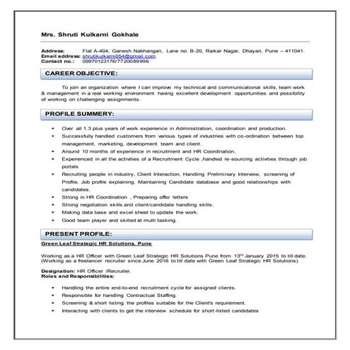 shruti_resume | DOCX