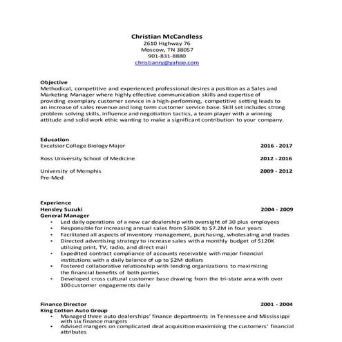 Christian McCandlessResume | DOCX