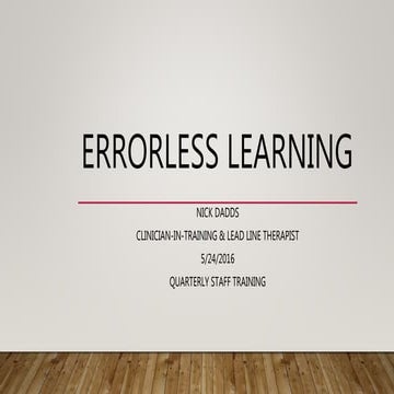 ErrorlessLearning | PPTX