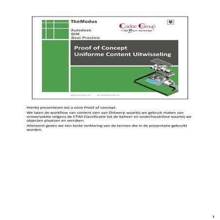 Cadac. 13 03-07 poc presentatie uneto-vni bim expert groep | PDF