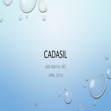 CADASIL | PPTX