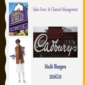 Cadbury sales force & channel management | PPTX