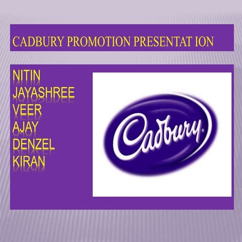 Cadbury promotion | PPTX