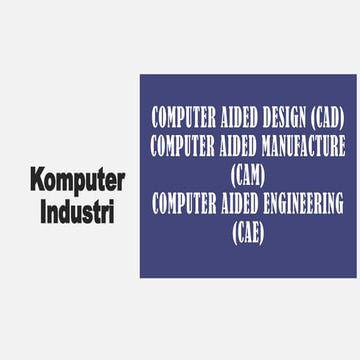computer aided design manufacture and engineering | PPTX