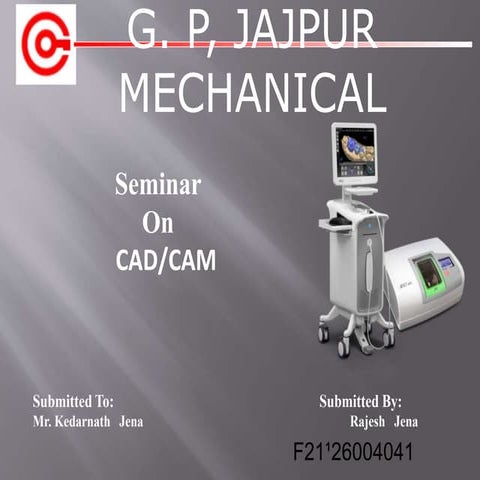 Cad Cam Ppt Pptx