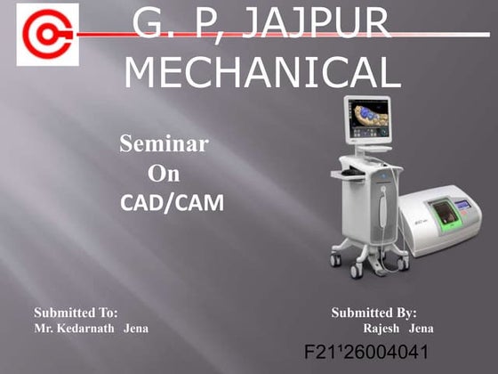 Introduction to CAD & CAM & its Historys | PPT