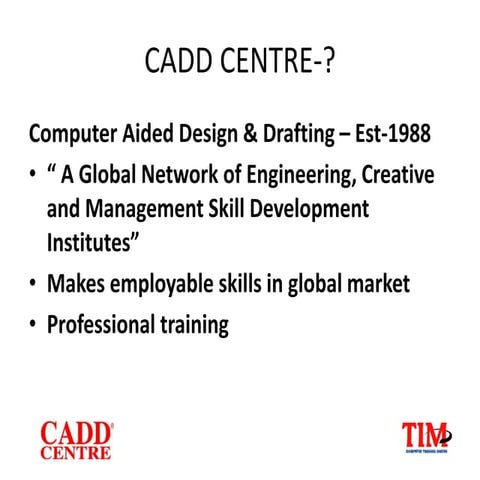 Cadd | PPTX | Civil Engineering Industry | Industries