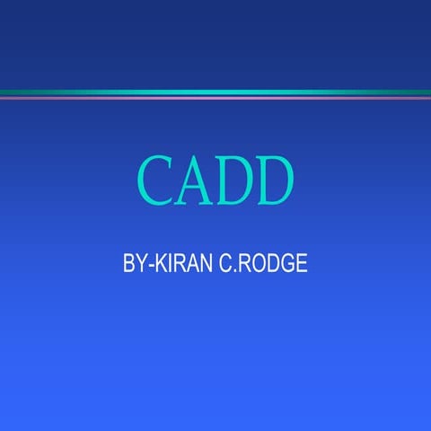 Cadd | PPT