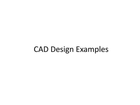 Photoshop and CAD Examples | PPT