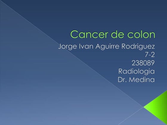Pwp càncer de colon | PPTX
