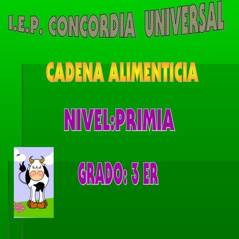 Cadena alimenticia power point | PPT