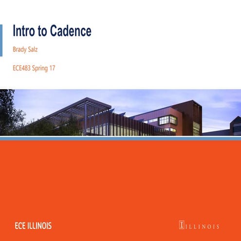 Cadence Design Systems is a of electronic design automation (EDA) software, hardware)._Lecture ...
