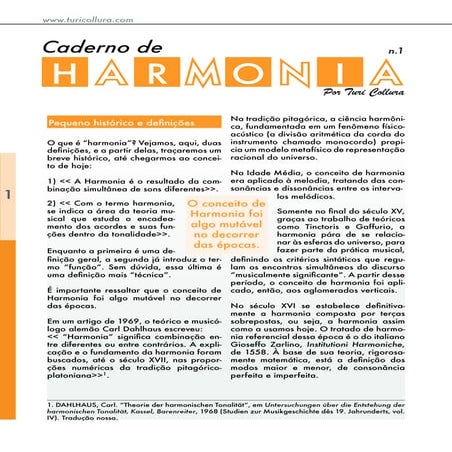 Caderno de-harmonia 1 | PDF