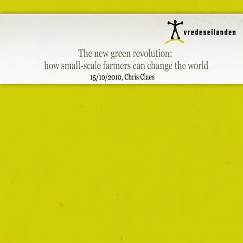 how small scale farmers can save the world | PPT | Agriculture | Industries