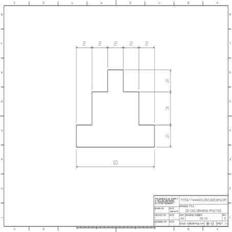 AutoCAD Exercise Drawing #1~20 | PDF