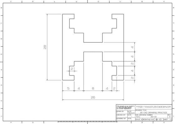 Cad exercises sample 019 | PPT