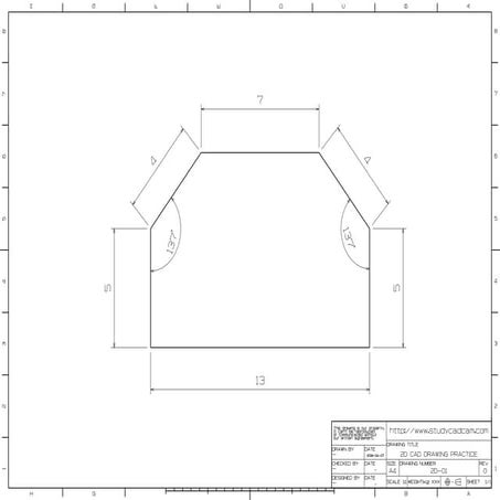 Cad exercises sample 008 | PDF