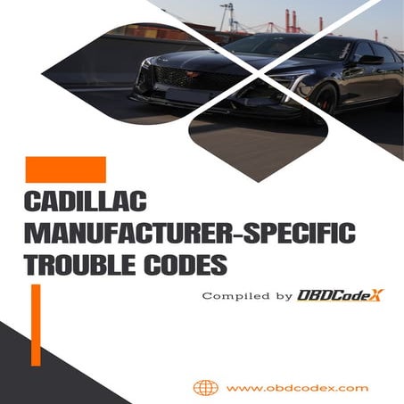 Cadillac Manufacturer-specific OBD2 Trouble Codes List - OBDCodex | PDF