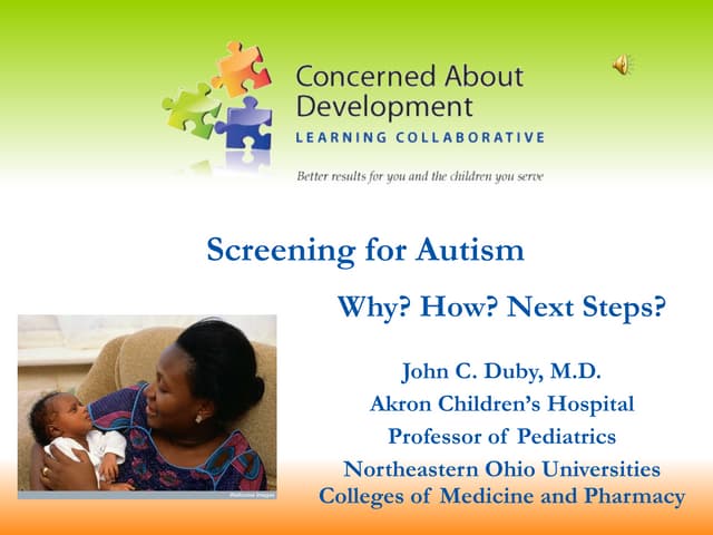 Developmental Screening test (Denver II - Overview) | PPTX