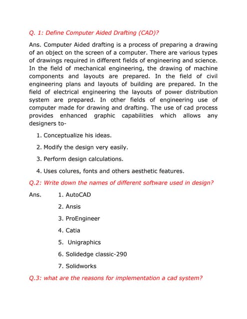 Auto CAD Commands | PDF