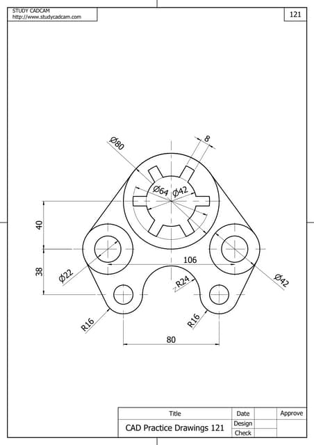20 days-of-2d-cad-exercises-part-i | PDF
