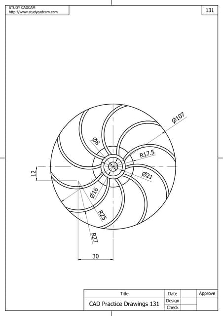 Autodesk inventor practice part drawings | PPT