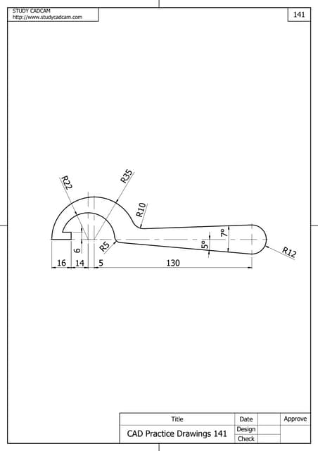 Cad practice drawings 181 189 | PDF