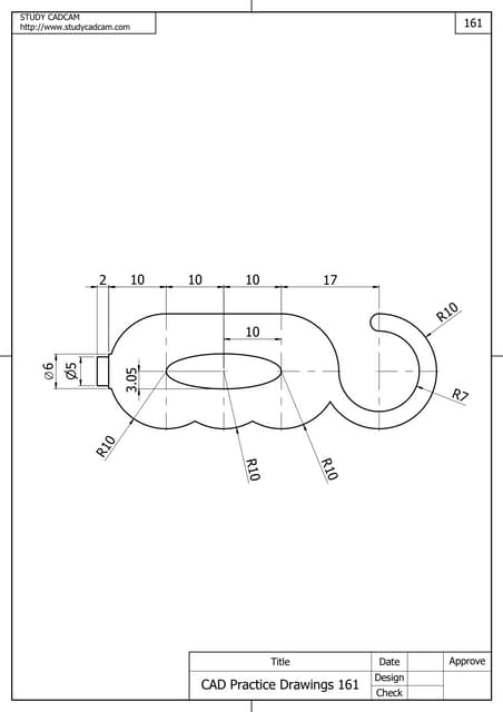AutoCAD Exercise Drawing #1~20 | PPT