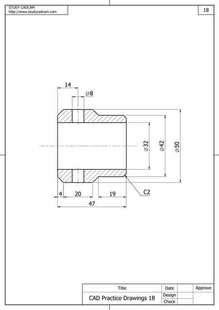 Cad practice drawings 121 130 | PDF
