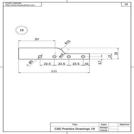 Cad practice drawings 21