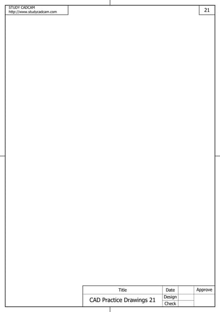 Cad practice drawings 121 130 | PDF