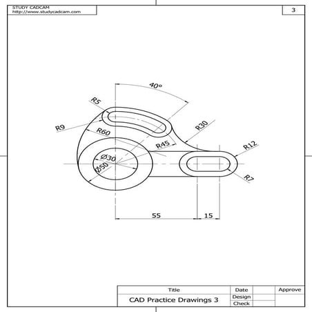 Cad practice drawings 15