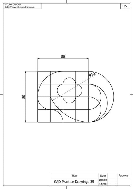 Cad practice drawings 121 130 | PDF