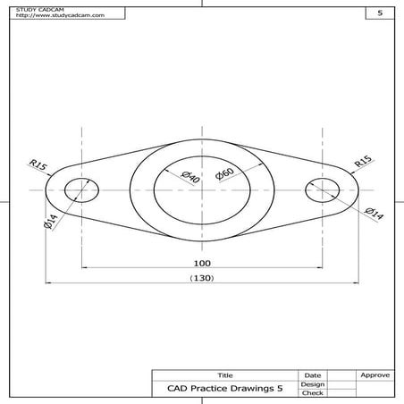 Cad practice drawings 8