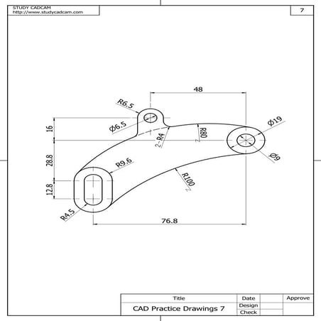 Cad practice drawings 21