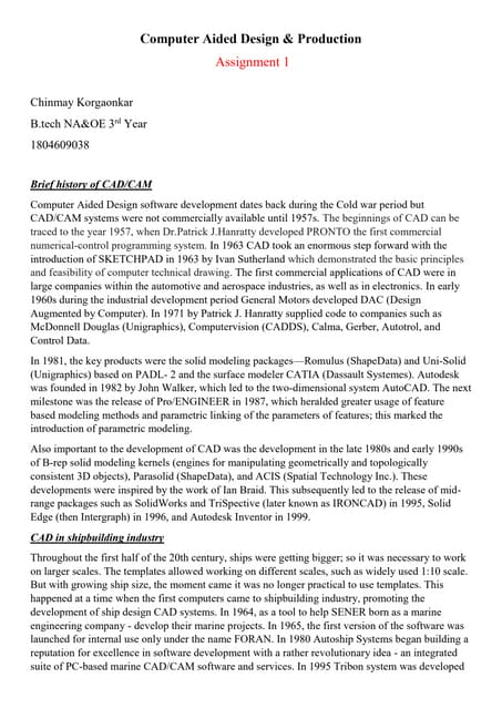 Introduction to CATIA | PPT