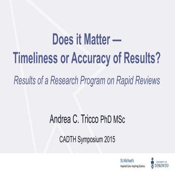 Cadth 2015 b3 rapid reviews oral presentation cadth_11_apr2015 | PPT