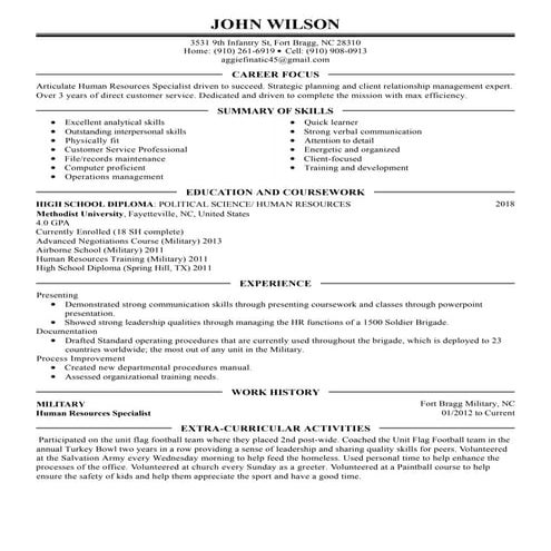 John Wilson Resume | PDF