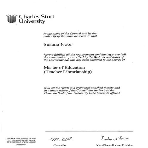 Masters Certificate | PDF