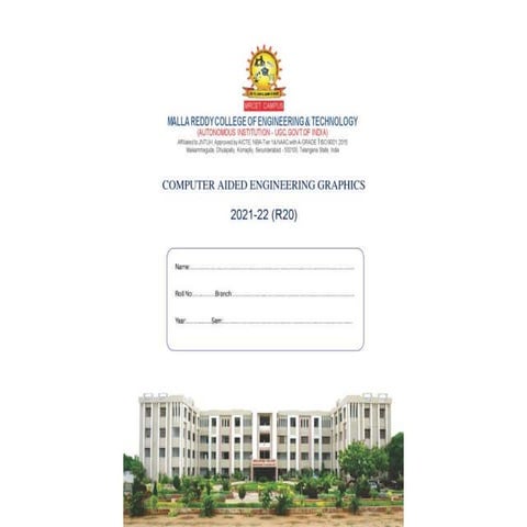 COMPUTER AIDED ENGINEERING GRAPHICS notes | PPT