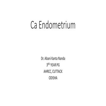 Ca endometrium | PDF