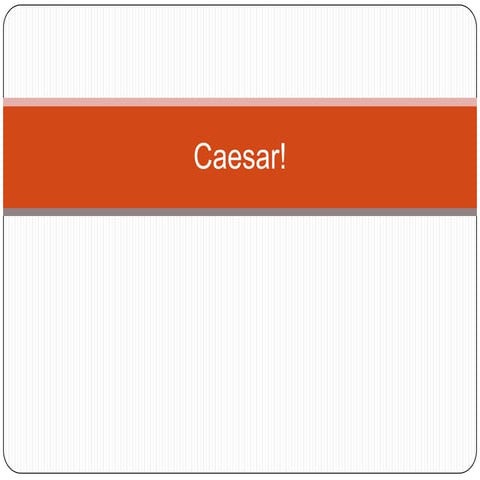 Fall of the Roman Republic and Julius Caesar | PPT