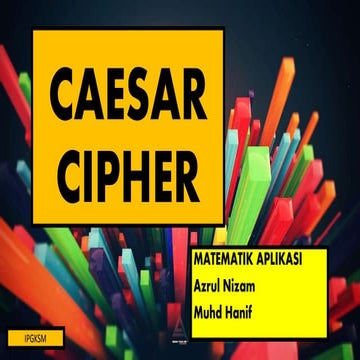 Caesar Cipher. | PPTX