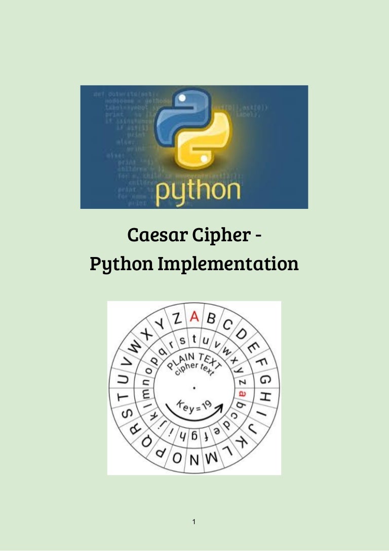 Fundamentals Of Cryptography Caesar Cipher Python 6141