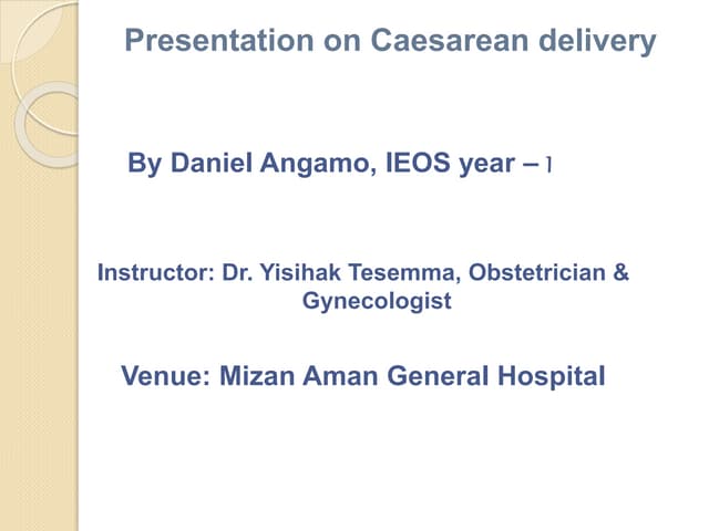 Caesarean section | PPTX